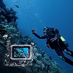 Adostob 4K30FPS Action Camera, Ultra HD Front LCD and 2.0" Rear Screen 40m/131ft Underwater Cameras,Stabilization 170° Wide Angle WiFi Sports Waterproof Camera 2 Batteries SD Card Accessories Kit