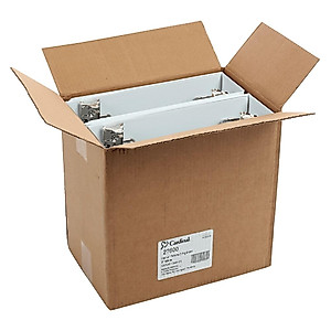 Cardinal Performer 3-Ring Binders, 3", Non-Locking Slant-D Rings, 725-Sheet Capacity, ClearVue Presentation, Non-Stick, PVC-Free, White, 4-Pack (27600)