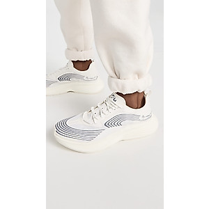 APL: Athletic Propulsion Labs Women's Streamline Sneakers, Ivory/Smoke, Off White, Stripe, 7 Medium US