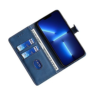 CYR-Guard Wallet Folio Case for Oppo Reno 2 Z, Premium PU Leather Slim Fit Cover for Reno 2 Z, Easy Carry, Blue