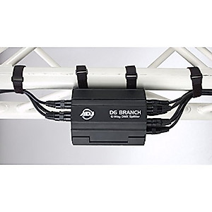American DJ Supply D6 Branch 6 Way DMX-512 Splitter and Amplifier Truss Mount 3-Pin to 3-Pin