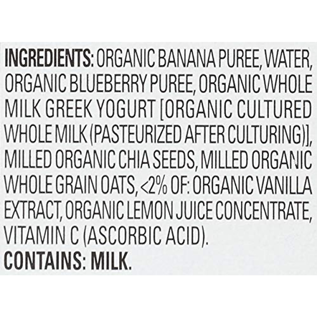 HAPPY TOT BABY Organic Banana Blueberry Yogurt & oats Super Morning, 4 OZ