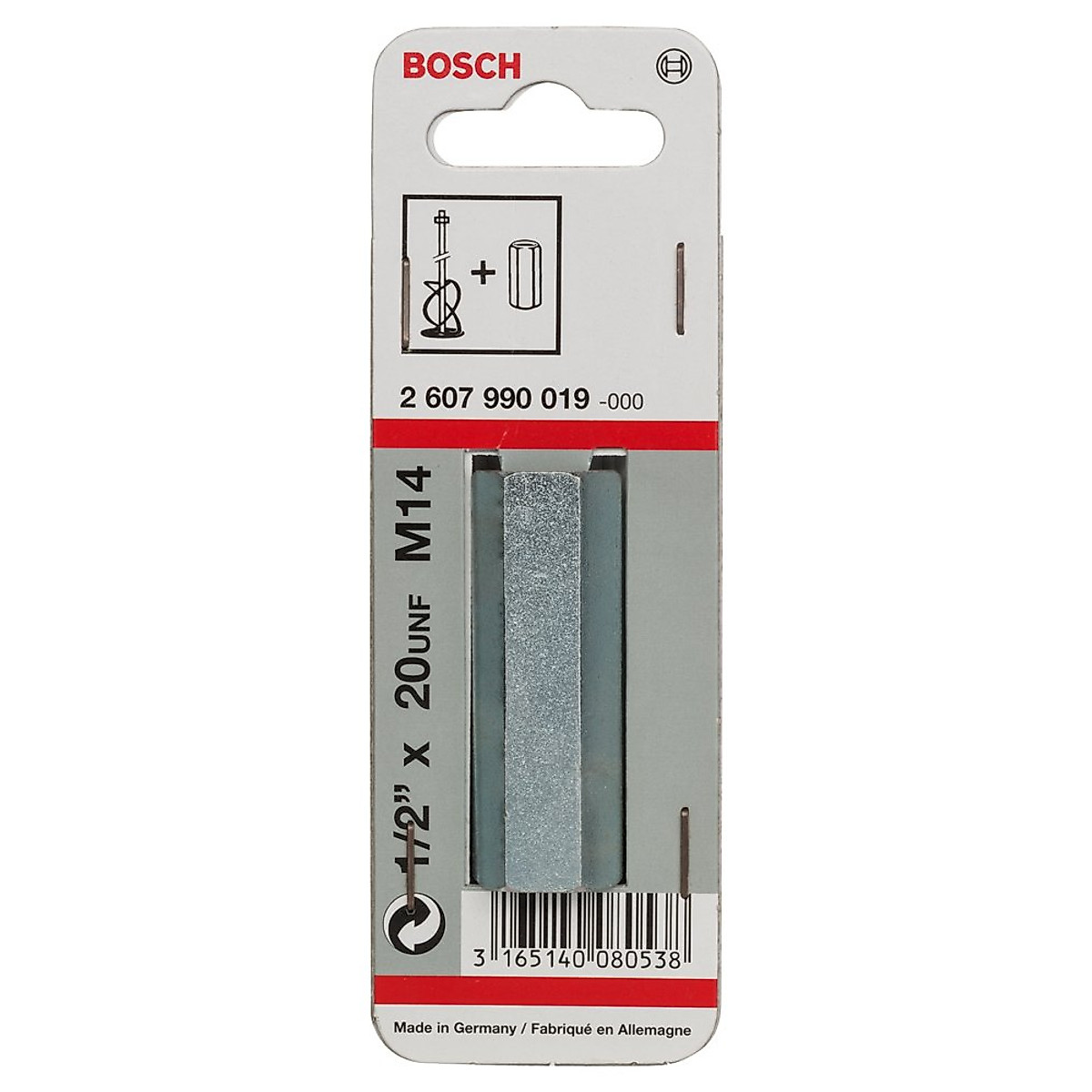 Bosch 2607990019 Adapter For Stirrer Basket 1/2"-60mm