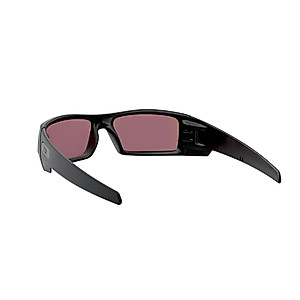 Oakley Men's Oo9014 Gascan Rectangular Sunglasses, Matte Black/Prizm Sapphire Iridium Polarized, 60 mm