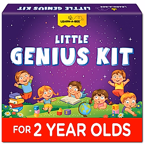 Learnabee Toys for 2 Year Old Boys/Girls | Gift for 2 Year Old Kids | Board Books and Fun Activities |Learning and Educational Toys & Games (1 Box Set)