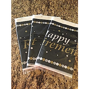 Oojami 3 Pack Happy Retirement Tablecover