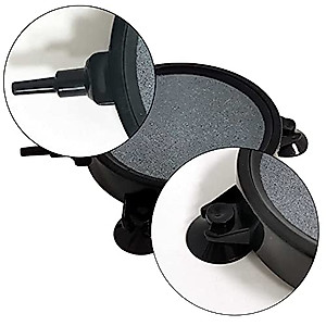 kathson 4.2-Inch Air Stone Disc Bubble Diffuser 8 PCS with Suction Cups Fish Tank Air Pump Round Dissolved Oxygen Airstone Decoration for Hydroponics Pond Aquarium Aquaponics