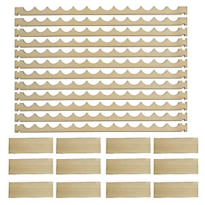 F2C Wood 72-Bottle Stackable Modular Wine Rack Wood Wine Cabinet Free Standing Wine Storage Organizer Display Shelf Wine Bottle Holder Kitchen Decor Classic Style, Wobble Free