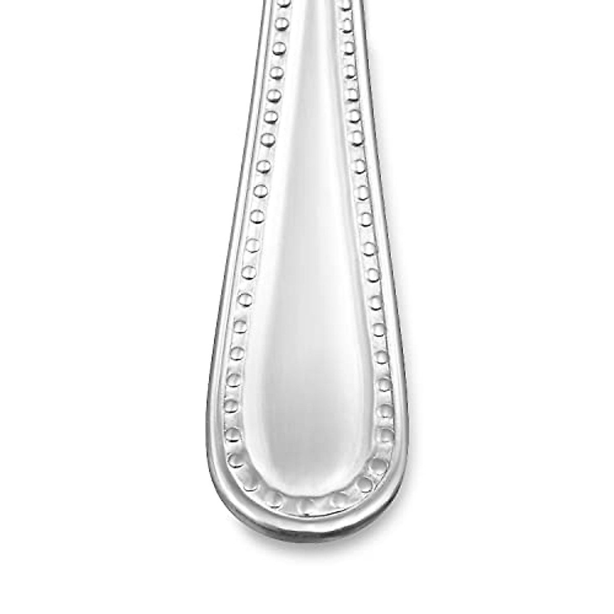 Amazon Basics Stainless Steel Dinner Forks with Pearled Edge, Pack of 12