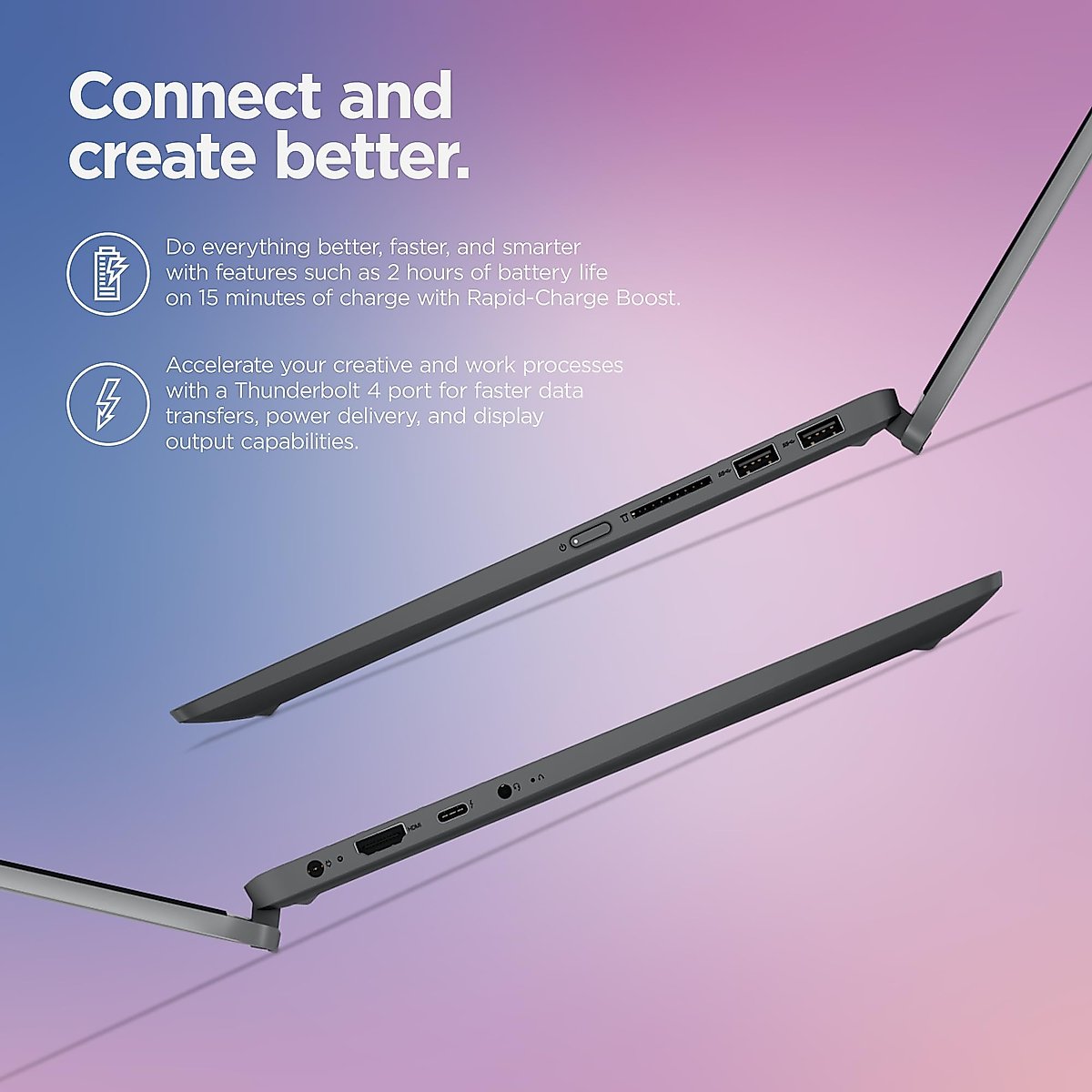Lenovo IdeaPad Flex 5i - (2023) - Everyday Notebook - 2-in-1 Laptop Computer - Windows 11-14" WUXGA Touchscreen - 8GB Memory - 256GB Storage - Intel Core i3-1215U - Fingerprint Reader - Storm Grey