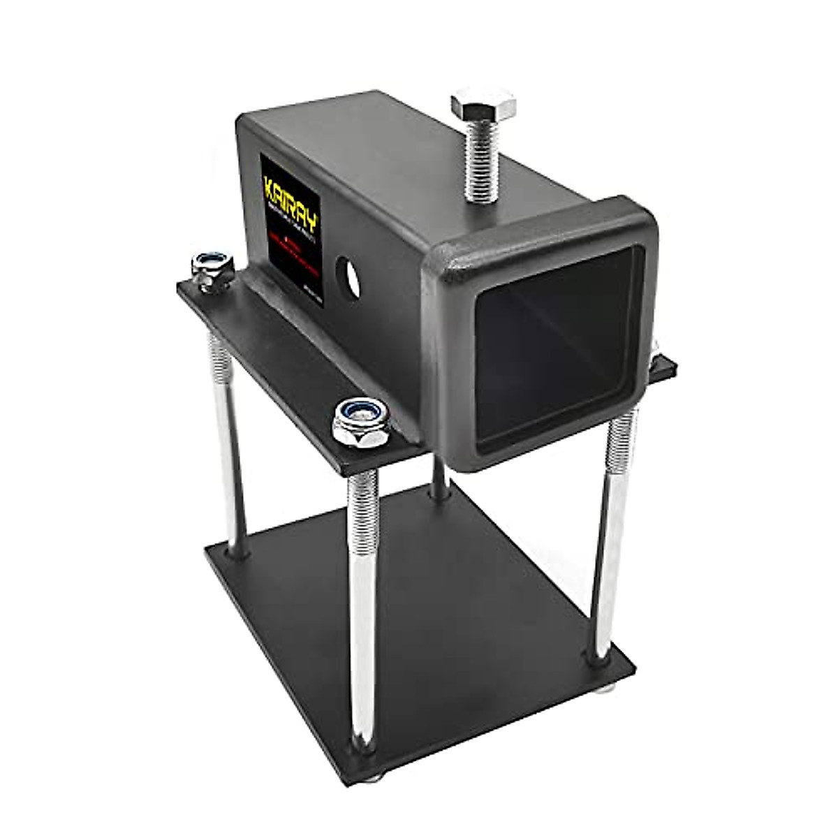 KAIRAY RV Bumper Hitch Receiver 2 inch Adapter Receiver Openning for 4-4.5'' Beams, Trailer Rear Bumper for Camper Bike Racks Cargo Carriers