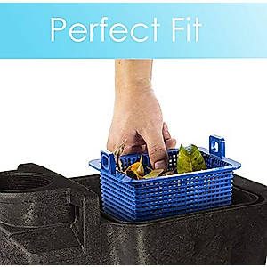Wadoy SPX1600M Skimmer Basket Compatible with Hayward Super Pump, Strainer Basket 𝐰𝐢𝐭𝐡 𝐇𝐚𝐧𝐝𝐥𝐞𝐬 Replace for Hayward SP2607X10 SP2615X20XE SP1615X20 Inground Pool Pump