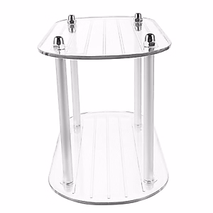 CAXUSD Multi-Layer Shelf Cabinet Dresser Table Dessert Stand Display Cabinet Shelves Desktop Shelves Storage Stand Clear Shelves Bathroom Shelf Transparent The Pet