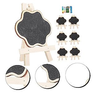 SEWACC 1 Set Mini Blackboard Miniature Table Chalkboard Outdoor Chalkboard Mini Chalkboard Sign Message Board Small Chalkboard Sign Weddings Signs Food Vertical Drawing Board Child Wooden