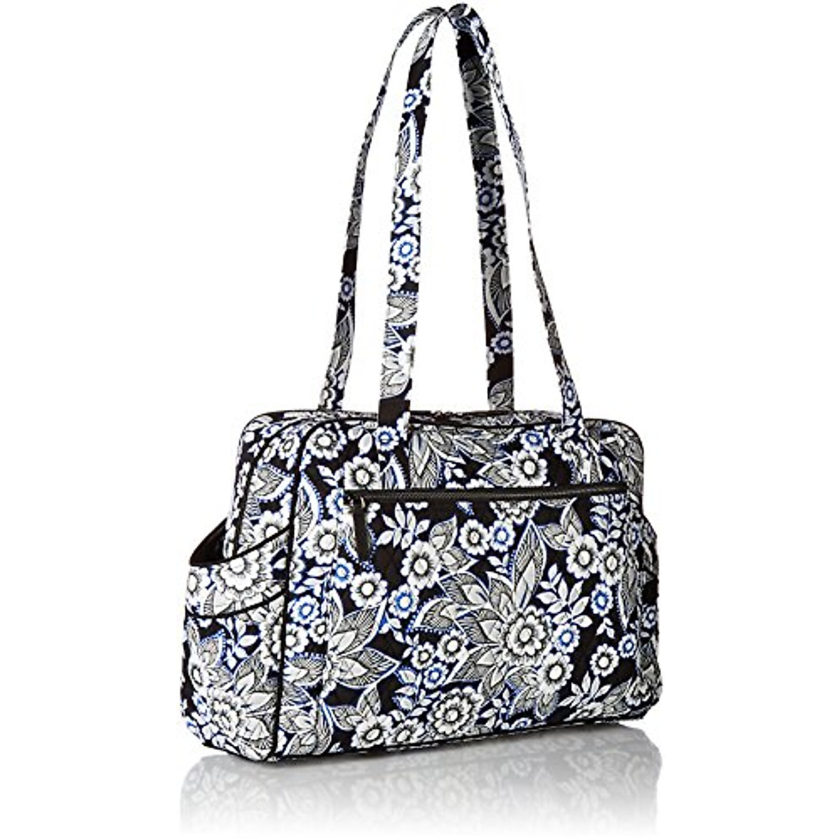 Vera Bradley Women's Cotton Stroll Around Baby Diaper Bag, Snow Lotus, One Size