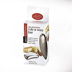 Kitchen Craft Amco Houseworks' Rub-A-Way Bar, One Size, Silver