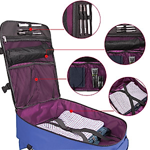 Rangeland Lightweight Travel Backpack Personal Item Size for Men Women Carry-On Daypack 15.6-inch Laptop, Commute Gym Sport, Blueberry