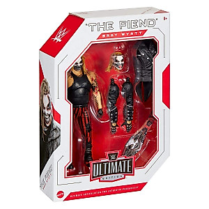 WWE Ultimate Edition Wave 7 The Fiend Bray Wyatt Action Figure 6 in with Interchangeable Entrance JacketLanternExtra Head and Swappable Hands for Ages 8 Years Old and Up
