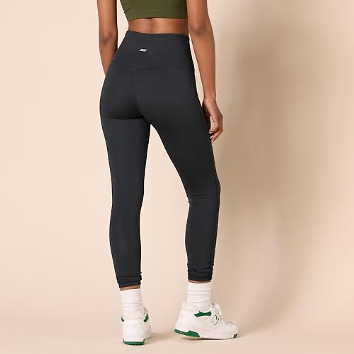 Amazon Essentials Workout Leggings for Women, High-Rise Active Sculpt Athleisure, Available in Plus Size, Black, Large