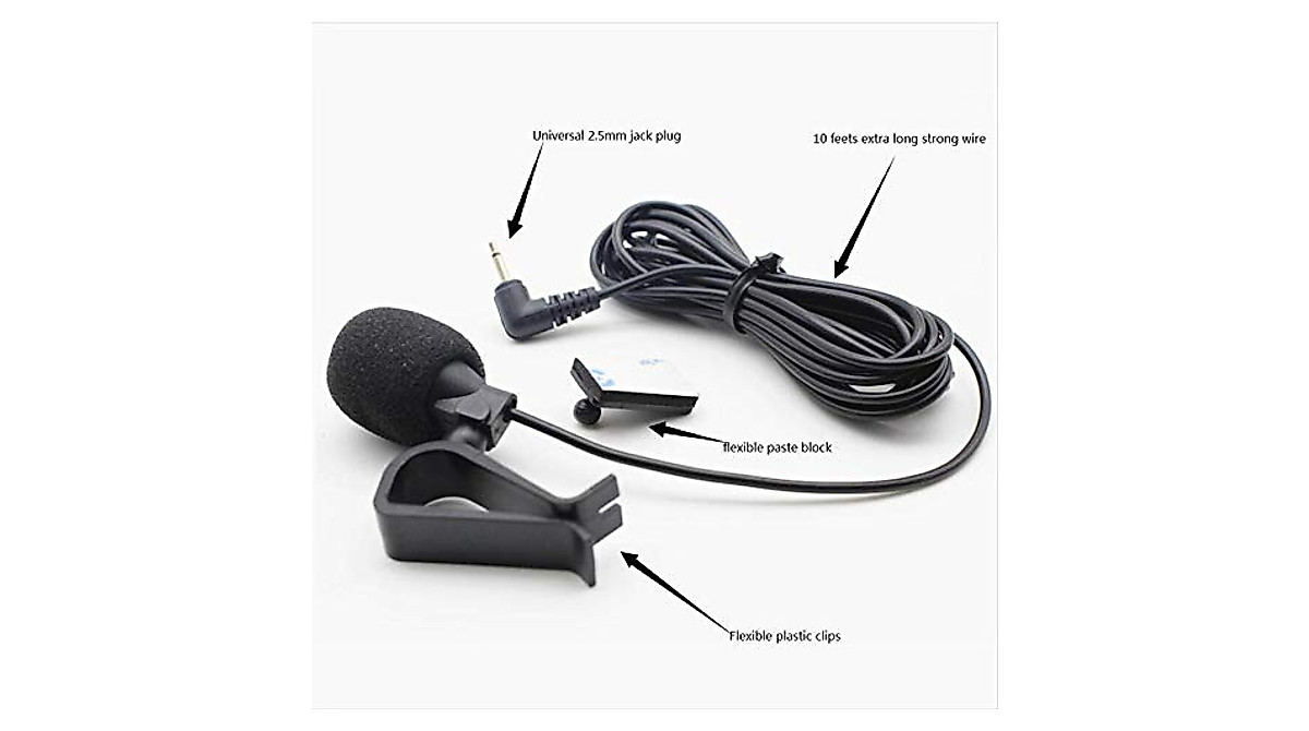 Saidbuds 2.5mm Car Microphone for Pioneer & Sony Head Units