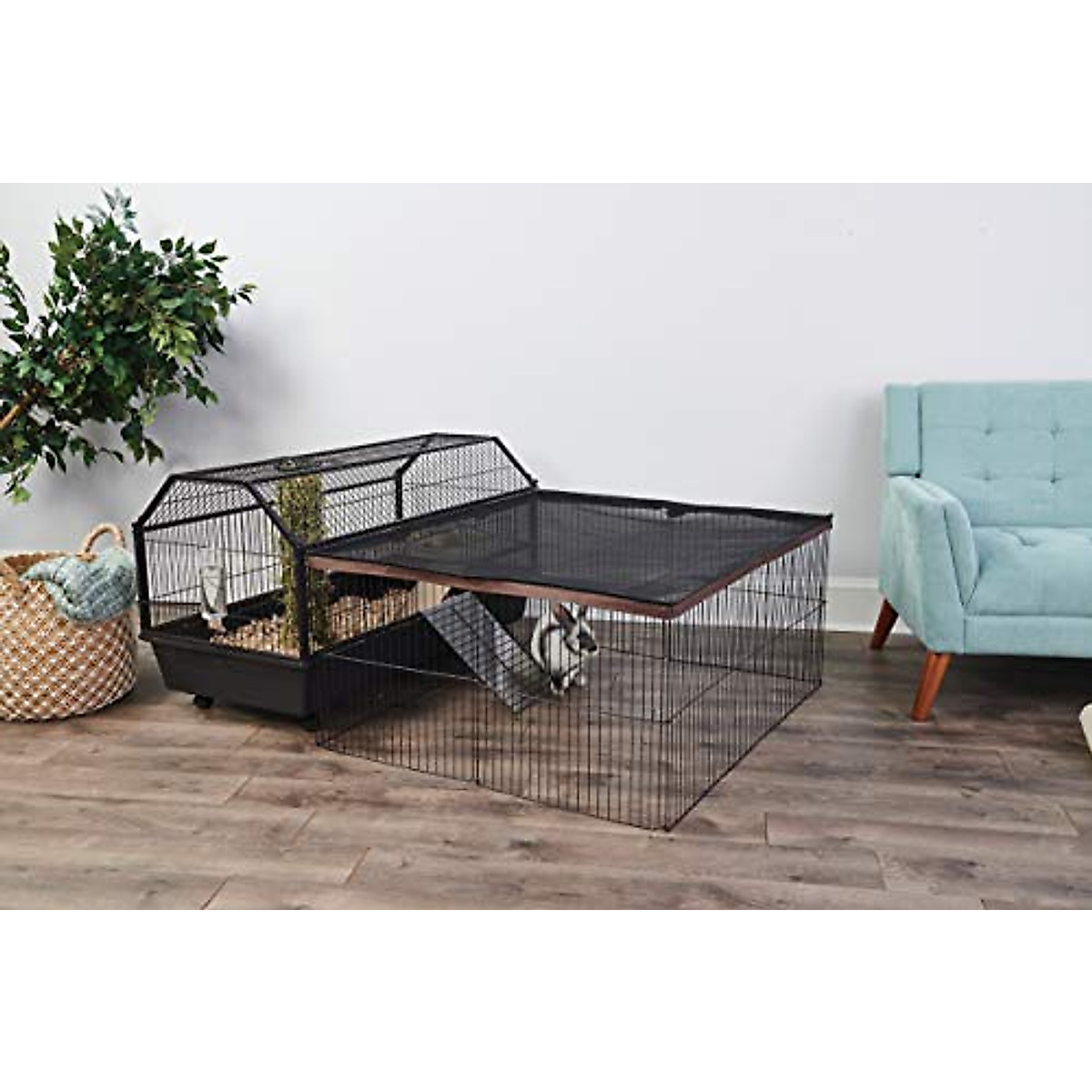 Oxbow Enriched Life Small Animal Playpen - Mesh Cover for Rabbits, Guinea Pigs & Other Small Pets (Extra Large)