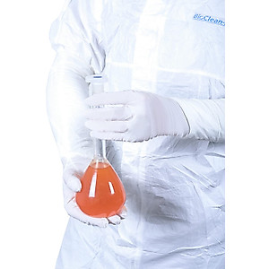Ansell BNMS-75 BioClean Nitramax Sterile Nitrile Glove, 24" Length, Hand Specific, White, Size 7.5 (Pack of 100)