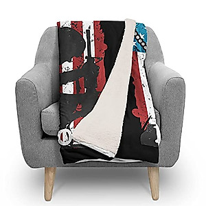 Veteran Blanket, Military Throws, Gift for Veteran, Veteran Gifts, Military Gifts, Gifts for Soldiers, Military Blanket, Thank You Gifts for Veterans, Gift for A Veteran (D2-50"x60"-Fleece)…