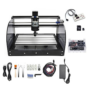 CNCTOPBAOS CNC 3018 Pro Max 3 Axis Desktop DIY Mini Wood Router Kit PCB PVC Milling Engraver Engraving Carving Machine GRBL Control with offline controller Hand Control (w/Offline Controller)
