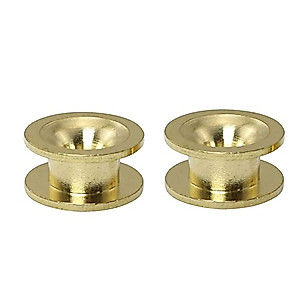 PZRT 2pcs Metal Universal Grass Trimmer Head Eyelets Sleeve Strimmer Cutter Parts Cutting Heads for brushcutter, Heads for mowers, Garden Tool Parts, Yellow