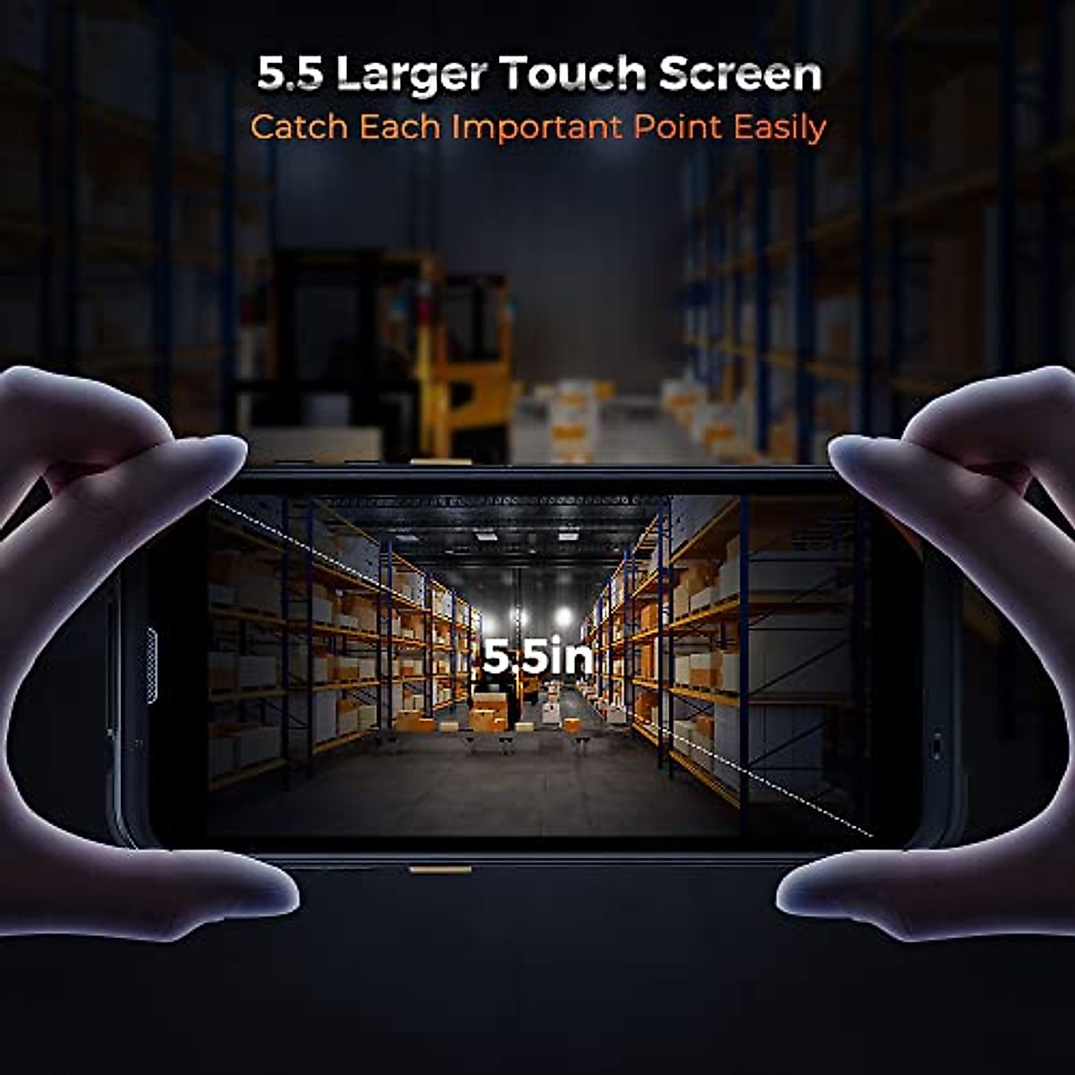 2023 Newest Android Barcode Scanner, Android 11, Mobile Handheld Computer, Wi-Fi 6 MUNBYN Rugged PDA Data Terminal SE4710 Zebra Scanner, 1D 2D QR Barcode Scanner with Case for Retail Warehouse Scanner