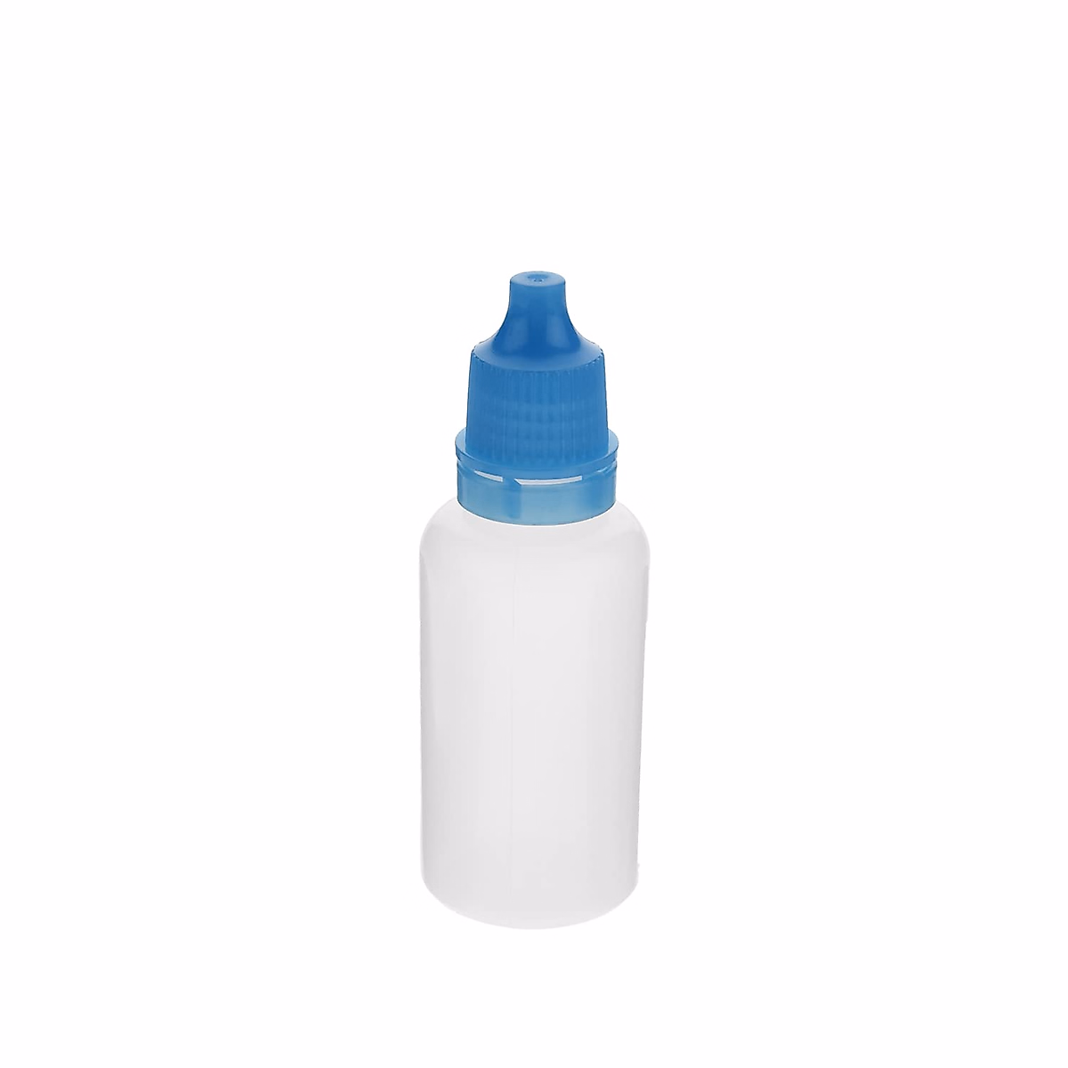 Bettomshin 50Pcs 20ml PE Plastic Squeezable Eye Liquid Dropper Bottles Thin Mouth Lab Reagent Bottle Liquid Sample Seal Sample Storage Translucent Bottle with Blue Cap