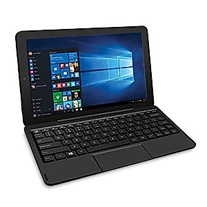 RCA W101SA23T2F8 Cambio 10.1" 32 GB Windows 2-in-1 Tablet with Folio Keyboard, Silver