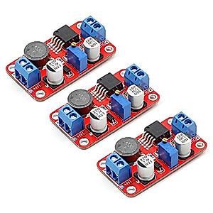 ACEIRMC 3pcs XL6019 5A High Power Current DC to DC Step-up 5V 6V 12V 24V 3-35V to 5-40V XL6019 Converter Adjustable Voltage Regulator Power Modules Boost Module Booster (3pcs)