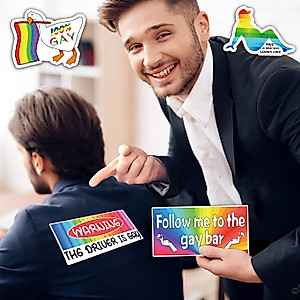 76 PCS Original Funny Gay Prank Bumper Stickers, Funny LGBT Gay Stickers for Cars Decals Motorcycle Truck Vehicles Luggage Funny Stickers for Adults Funny Bumper Stickers