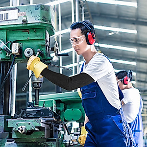 Chuarry 3 Pairs Cut Resistant Arm Protectors for Thin Skin and Bruising Level 5 Arm Protective Sleeves for Men Women (Black)