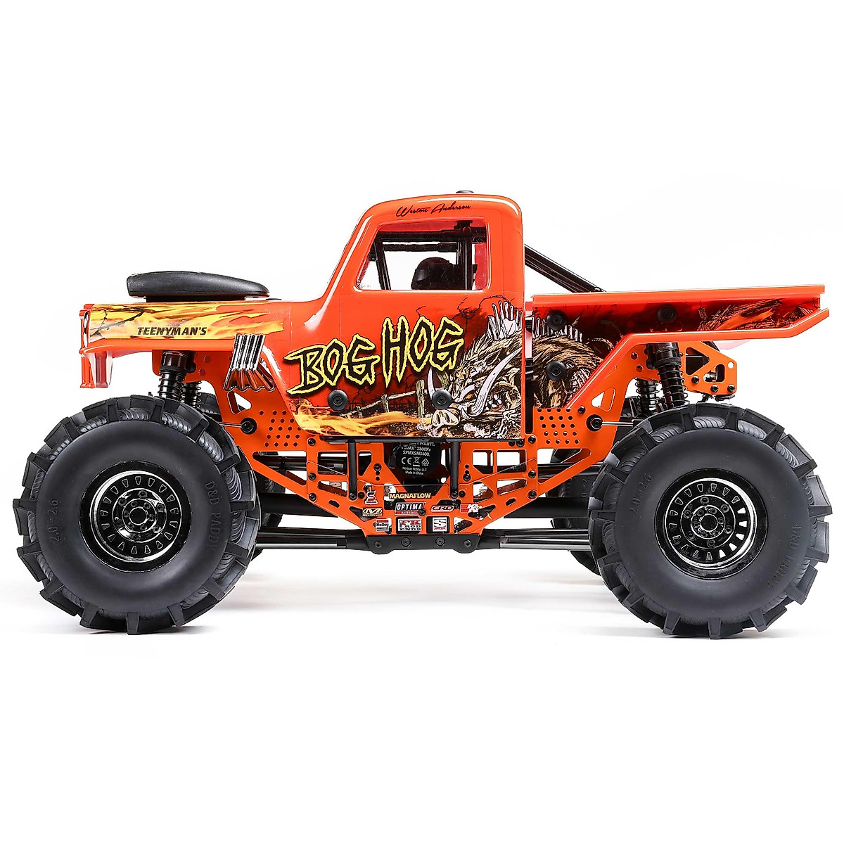 Losi RC Crawler LMT 4 Wheel Drive Solid Axle Mega Truck Brushless RTR Batteries and Charger Not Included Bog Hog LOS04024T2