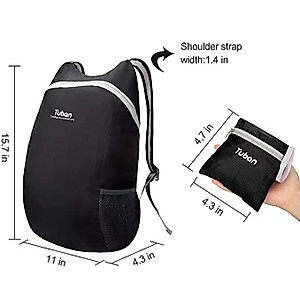 tuban Ultra Lightweight Packable Water Resistant Backpack for Travel Camping Outdoor Hiking Daypack