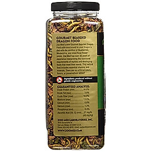 Zoo Med 5118 Gourmet Bearded Dragon Food, 15 oz