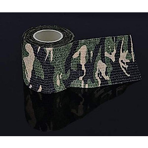Tattoo Sensi Wrap Grip Cover BISIBITA2 Self Bandage Rolls Sports Adherent Tape 2 inch x 5 Yards, Pack of 24 (Black)