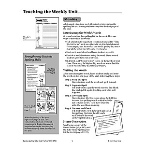 Evan-Moor Building Spelling Skills, Grade 4 - Homeschooling & Classroom Resource Workbook, Reproducible Worksheets, Teaching Edition, Spelling Strategies, Reading and Writing Skills