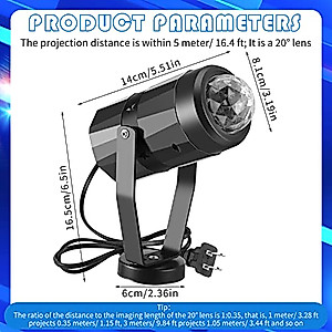 3 Pcs Water Wave Effect Projector LED Projector Lights Ocean Wave Calming Autism Sensory Night Light 360¡ã Rotating Christmas Projector Lights Outdoor Wedding Party Holiday Disco Kids (Blue)