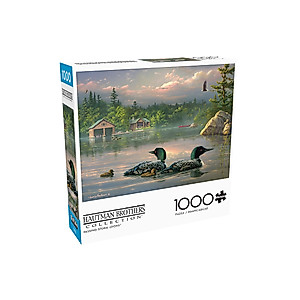 Buffalo Games - Hautman Brothers - Passing Storm Loons - 1000 Piece Jigsaw Puzzle for Adults Challenging Puzzle Perfect for Game Nights - 1000 Piece Finished Size is 26.75 x 19.75, Large
