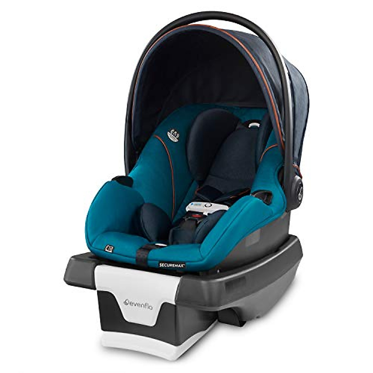 Evenflo Gold, SensorSafe Shyft Smart Modular Travel System with SecureMax Smart Infant Car Seat, Six Different Modes, Syncs with SensorSafe App, 3-Position Recline, Fits Babies 4-35 Pounds, Sapphire
