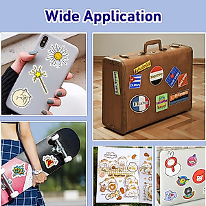 Koala Printable Vinyl Sticker Paper for LASER Printer, 20 Sheets Matte White Waterproof Sticker Paper 8.5X11 Inch, Work with Cutting Machine