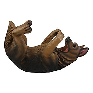 Ebros Lifelike Purebreed Pedigree Canine Adorable German Shepherd Dog Wine Bottle Holder Figurine Statue As Kitchen Wine Cellar Centerpiece Decor Storage Organizer (German Shepherd)