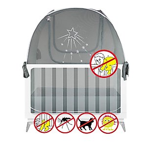 Aussie Cot Net - Baby Crib Tent to Keep Baby from Climbing Out - Toddler Proof Crib Netting Mosquito Net