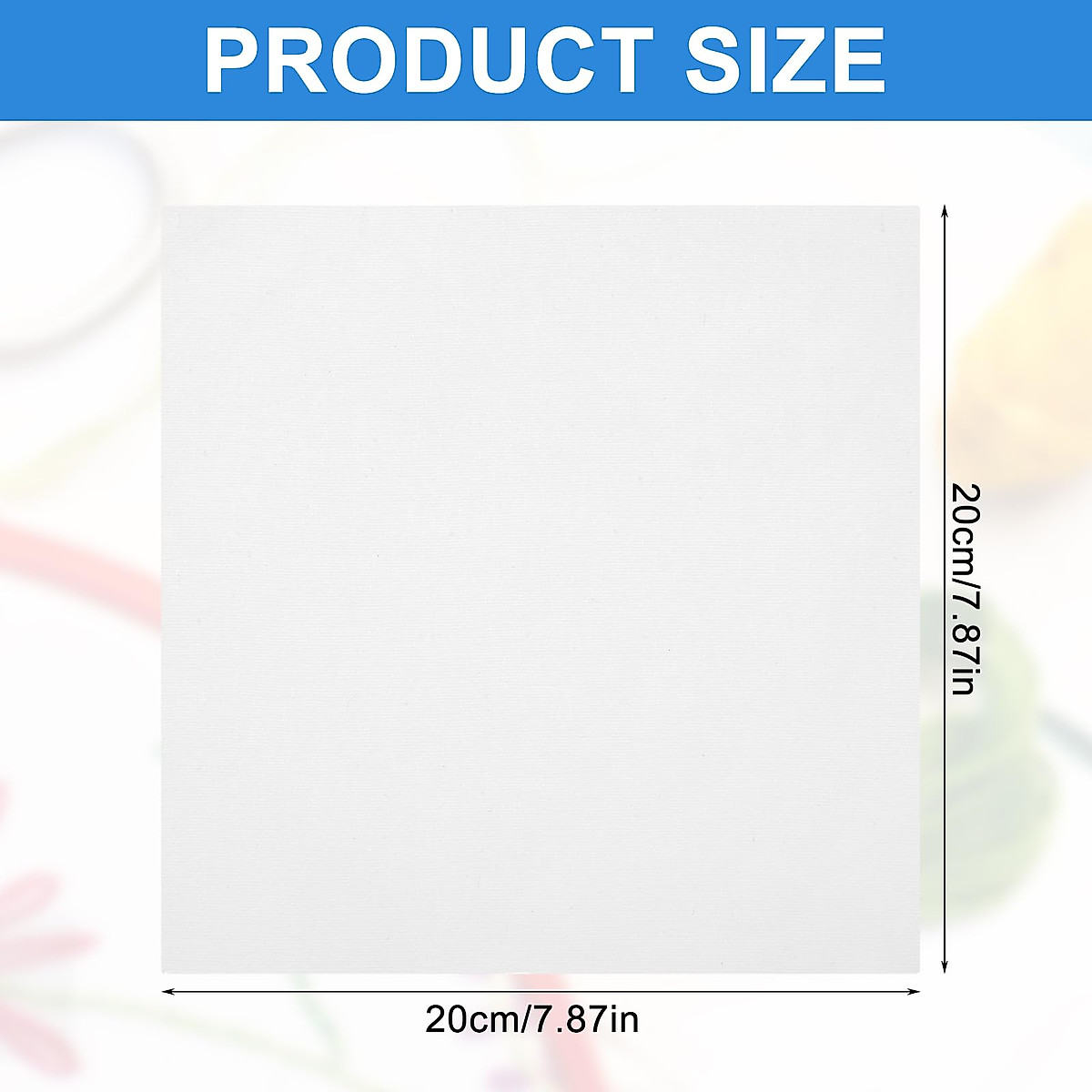 10 Pcs Embroidery Fabric Squares White Cotton Fabric Natural Cotton Embroidery Cloth Fabric Precut Cross Stitch Fabric Classic Aida Cloth Cotton Fabric for Embroidery Garment Craft (7.9 x 7.9inch)