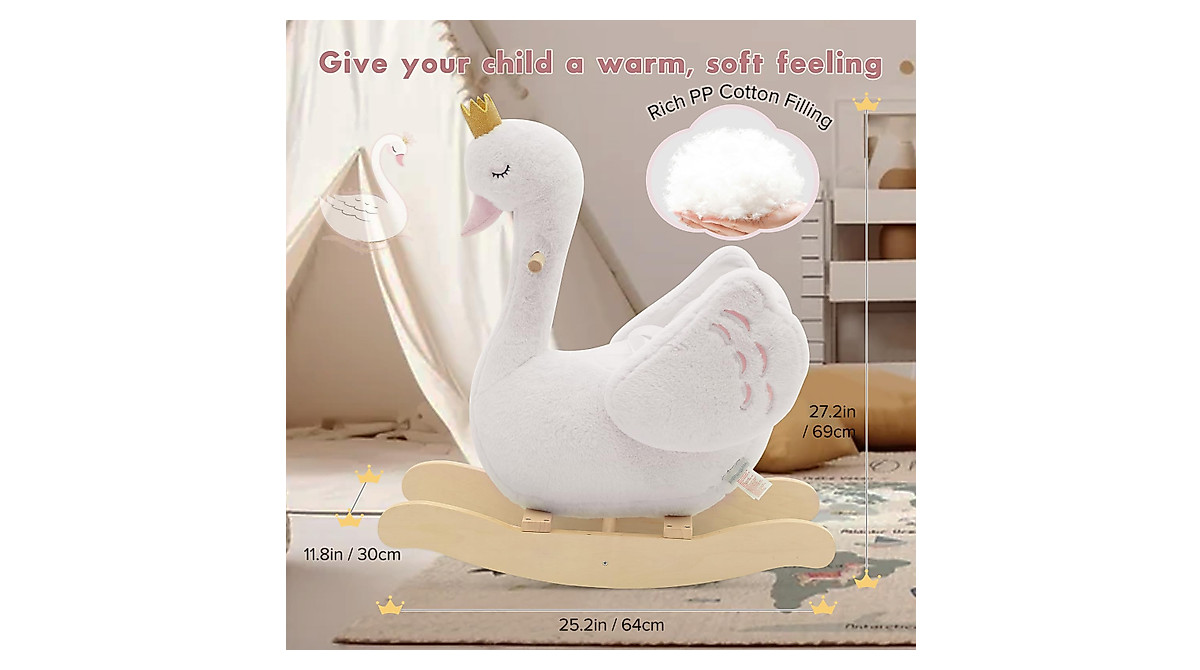 labebe Plush Rocking Horse - Perfect Gift for Kids