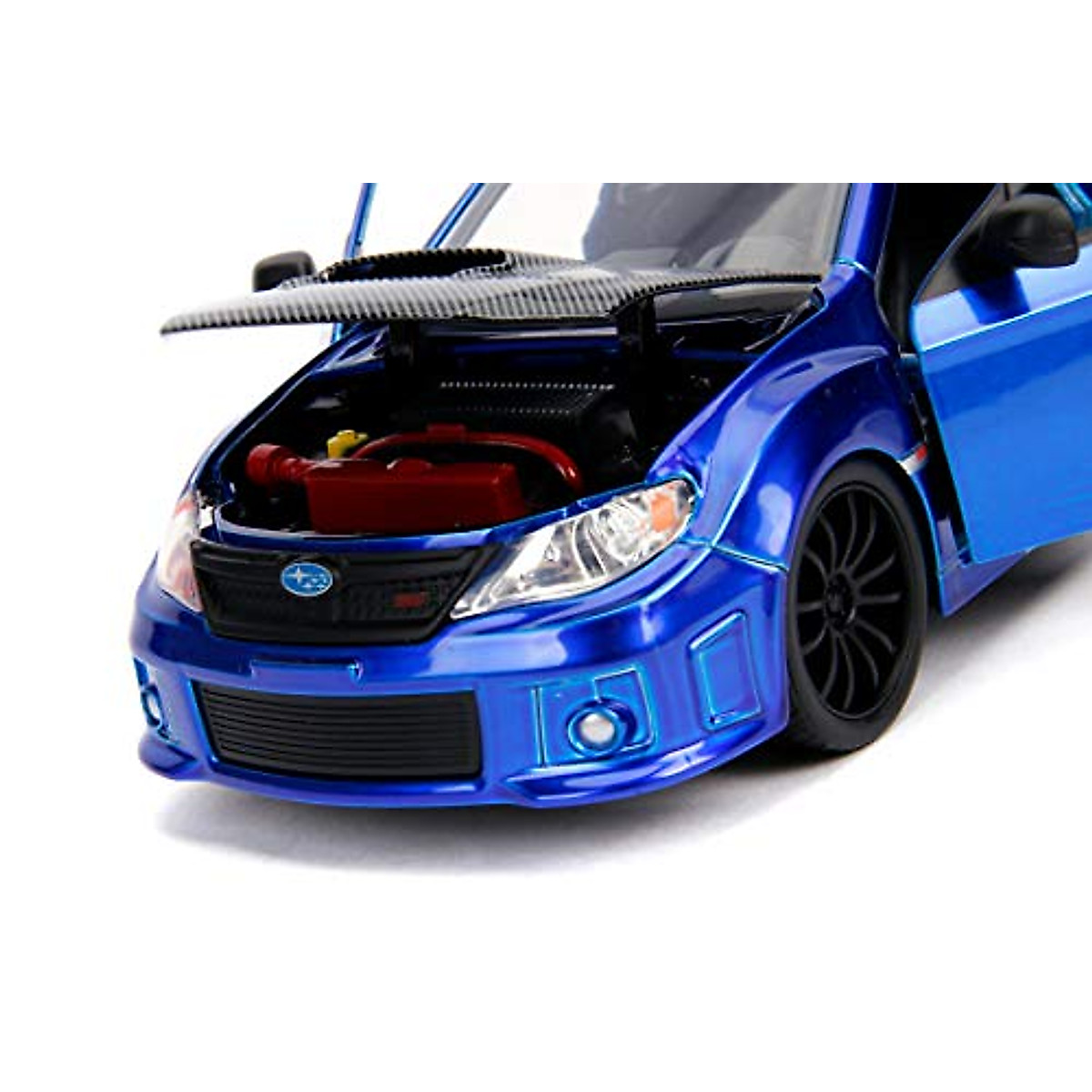 Jada Toys Rubber Tires 1:24 Fast & Furious - Brian's Subaru Impreza WRX STI, Blue (99514)