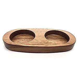 Salt and Pepper Mill Tray,Acacia Wood Tray, Salt & Pepper Grinder Accessories（Inner Dia 2.76 inch / 7cm）fit many Mills & Shakers